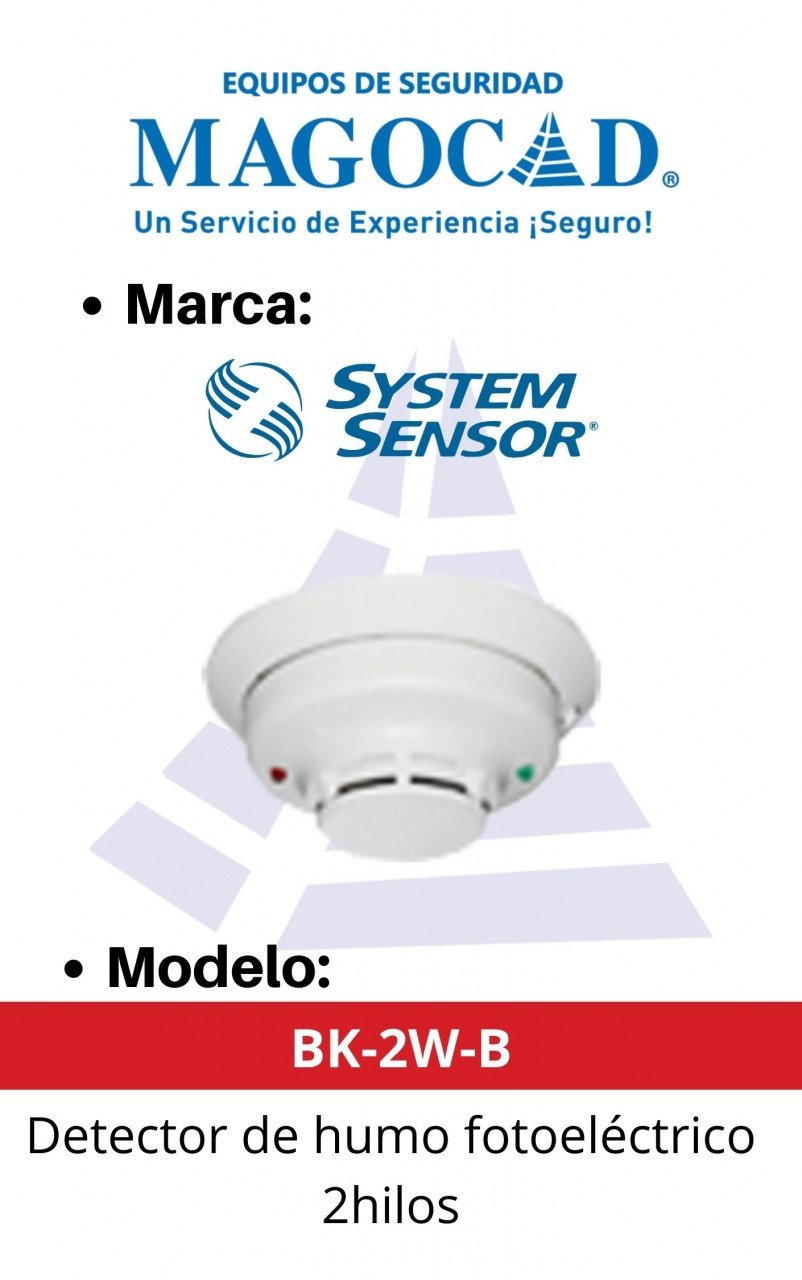 Detector de Humo 2W-B | Magocad