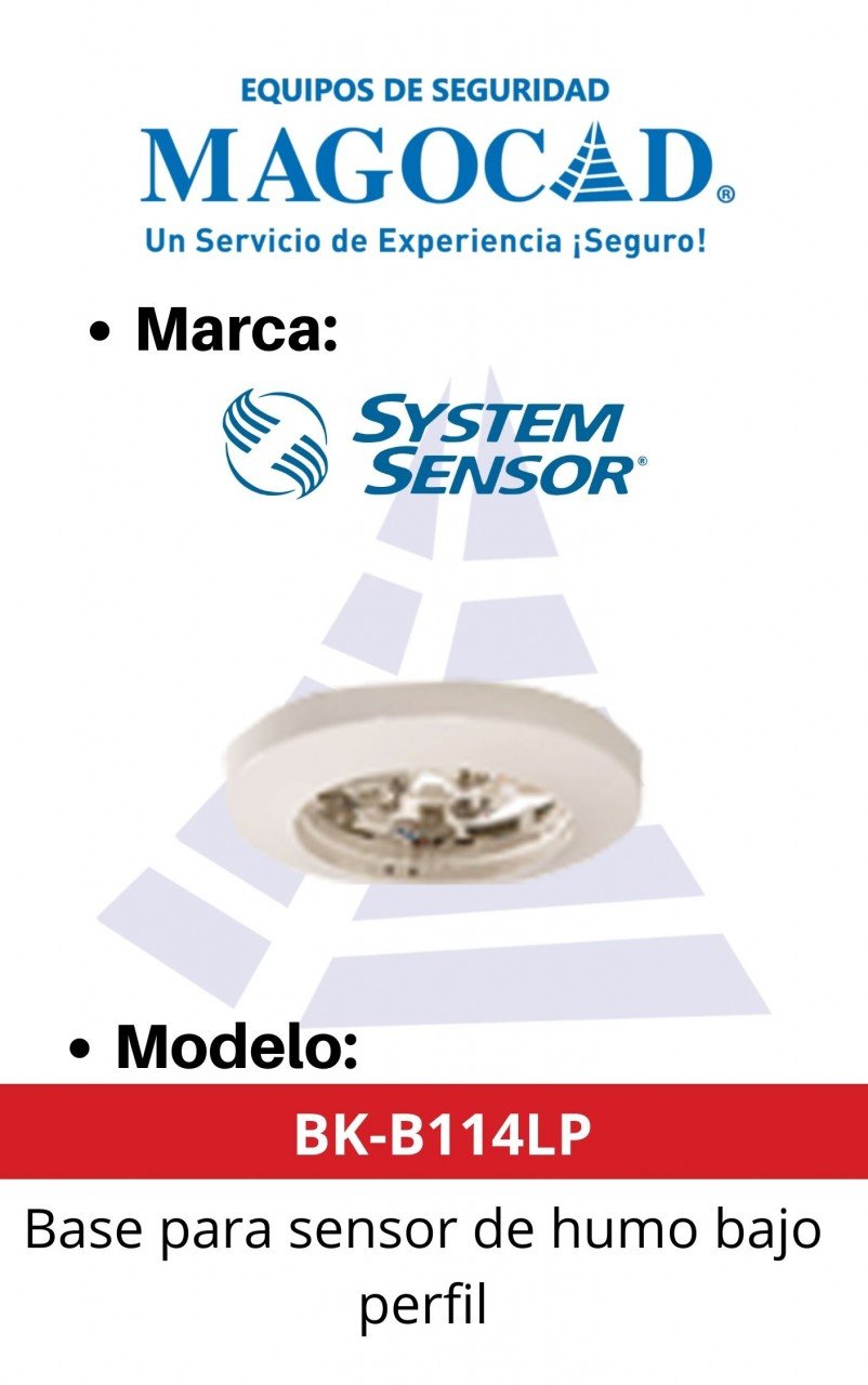 Base para Sensores de Humo B114LP | Magocad