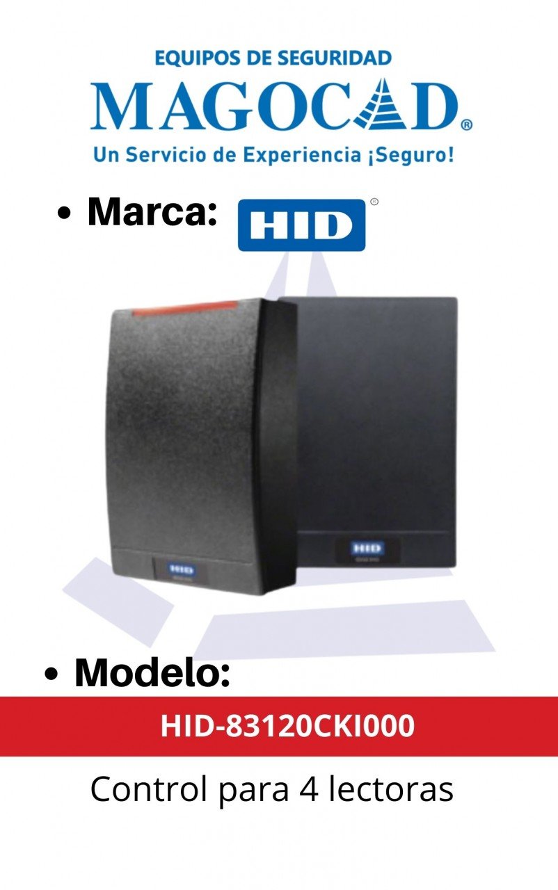 Control para 4 lectoras HID-83120CKI000 | Magocad