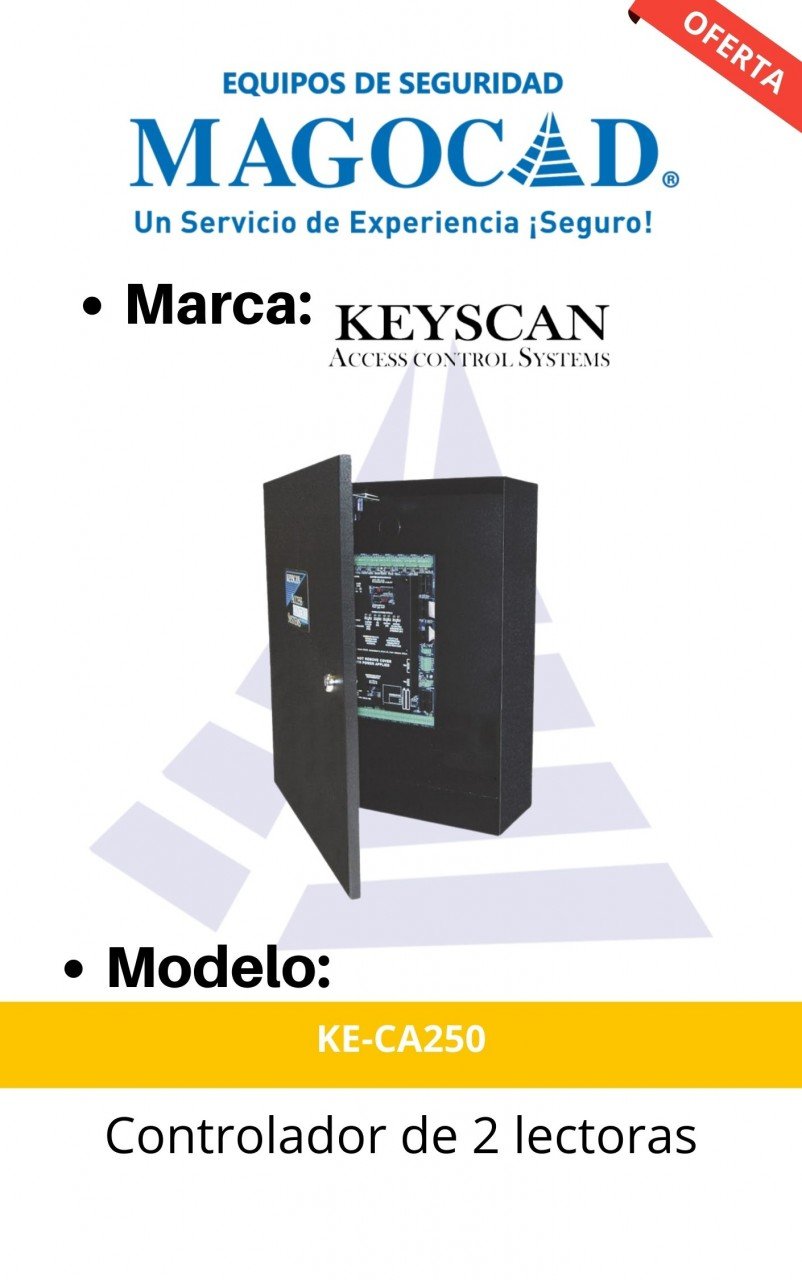 Controlador de 2 lectoras KE-CA250 | Magocad