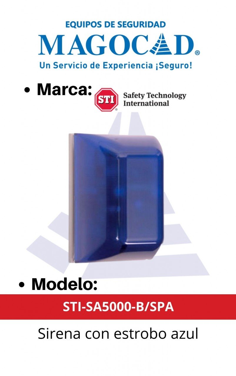 Sirena con Estrobo SA5000-B/SPA | Magocad