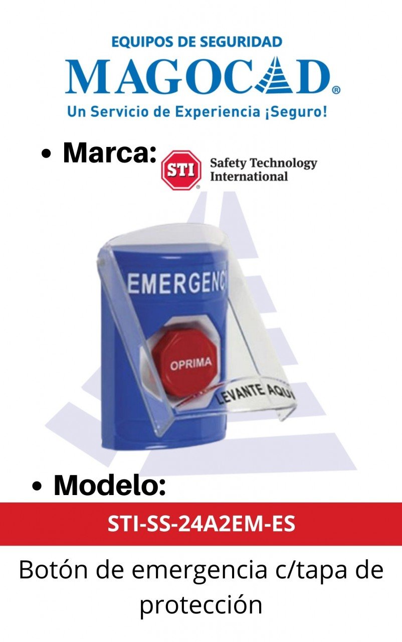 Botón de Emergencia SS-24A2EM-ES | Magocad