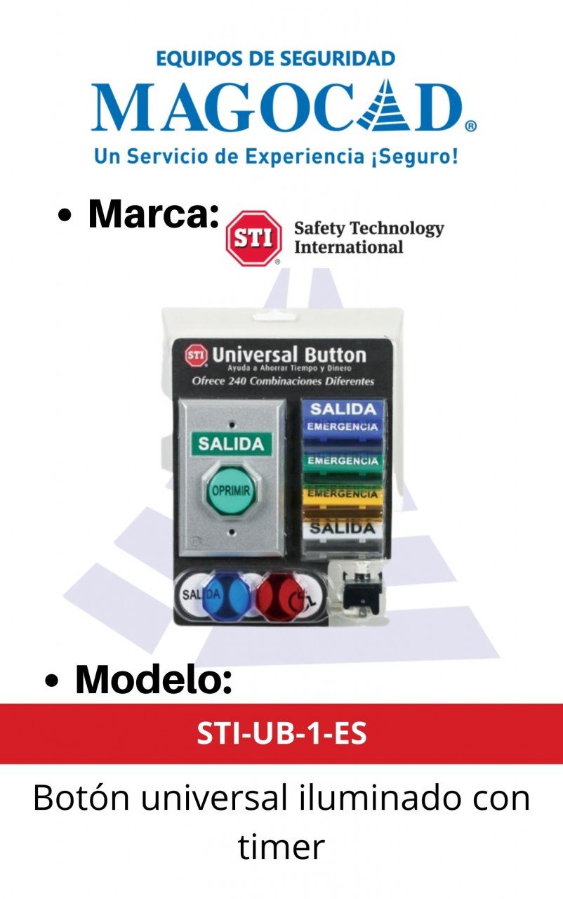 Botón Universal UB-1-ES | Magocad