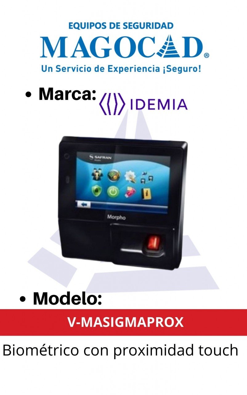 Biometrico con Proximidad MASIGMAPROX | Magocad