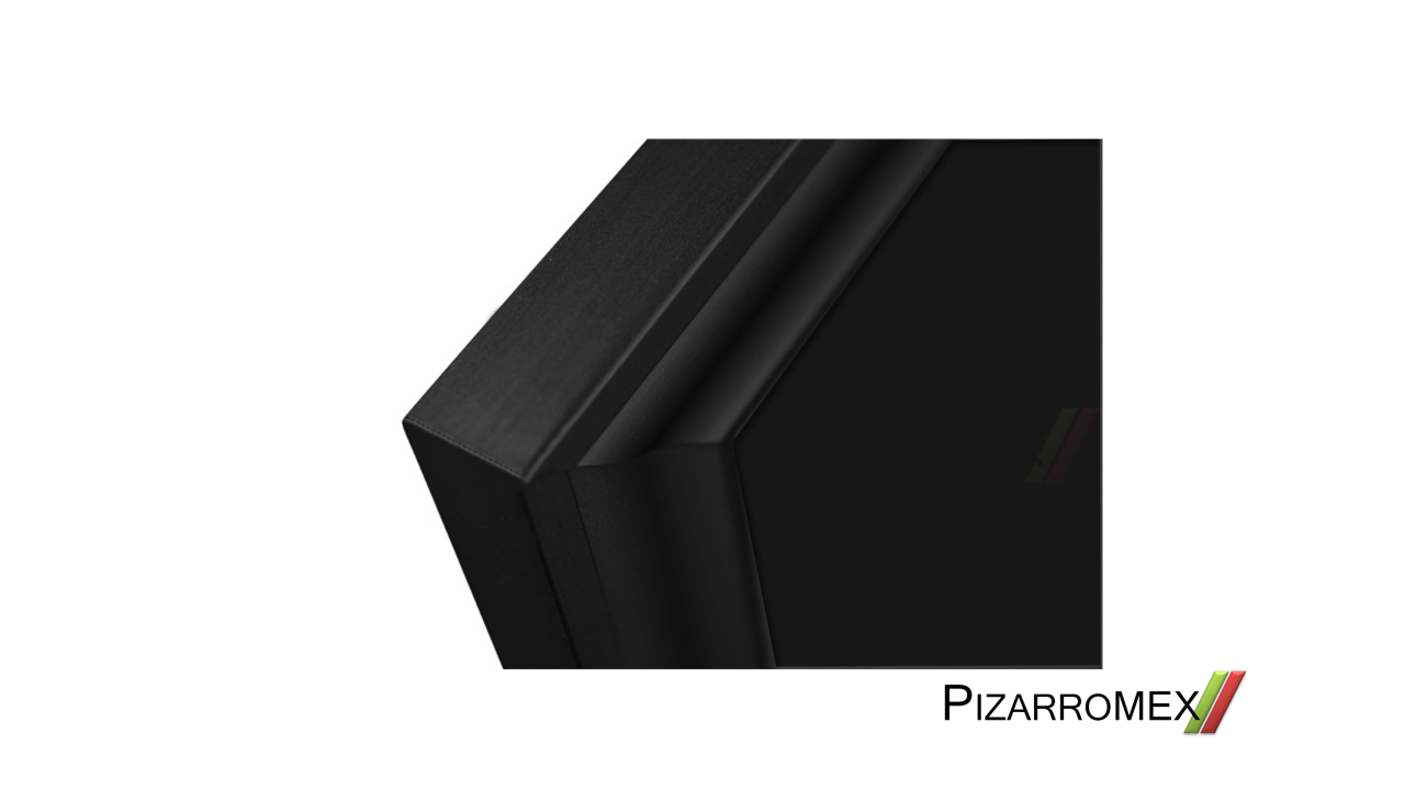 Pizarrón Negro Reforzado para Plumones Fluorescentes, Grande | PIZARROMEX